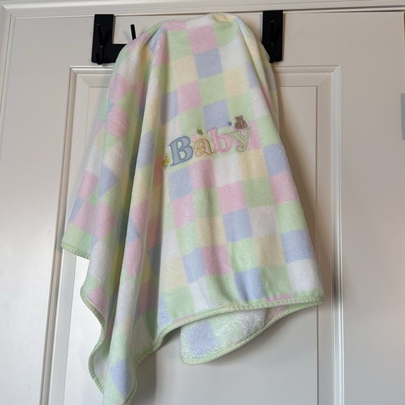 Baby Connection | Other | Baby Connection Baby Blanket Pastel Fleece ...
